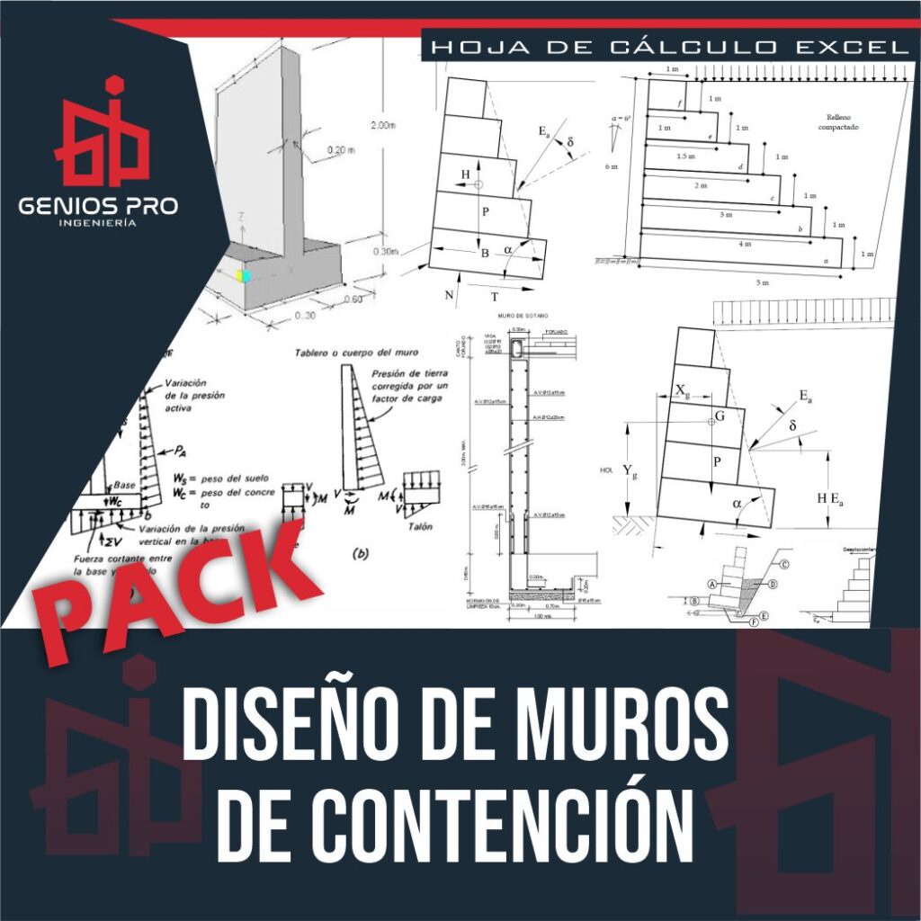 Pack Diseño de Muros de Contención – Genios Pro Ingeniería